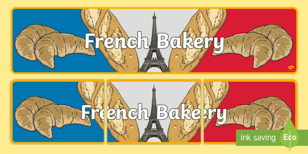 French Bakery Display Banner - French Bakery Display Banner