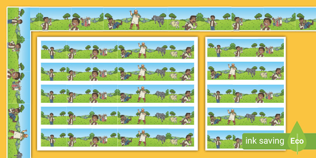 The Boy Who Cried Wolf Display Borders