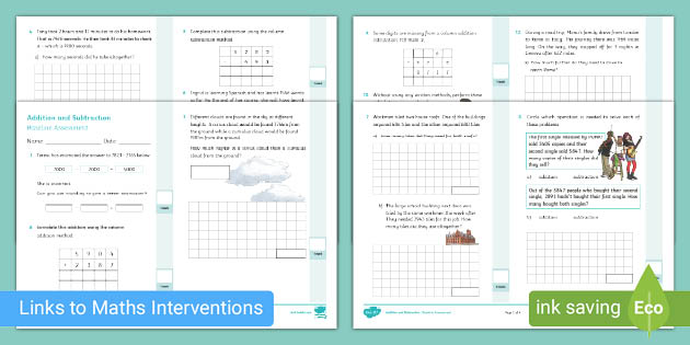 👉 Year 5 Addition and Subtraction Baseline Assessment