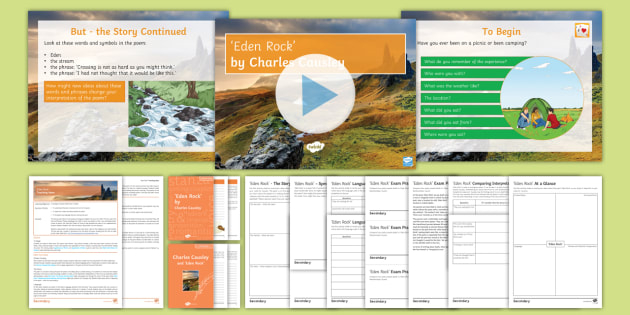 GCSE Poetry Lesson Pack To Support Teaching On 'Eden Rock' by Charles ...