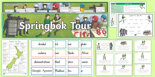 Springbok Tour Resource Pack (Teacher-Made)