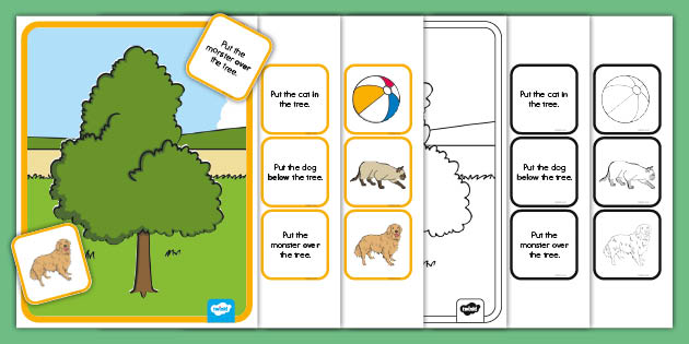 Positional Words Listen and Follow the Directions Activity