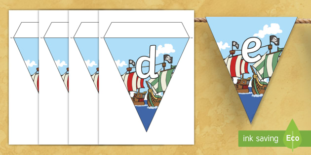 Pirate Themed A Z Bunting (teacher made)