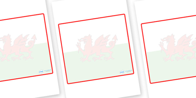 Wales Themed Editable Classroom Area Display Sign