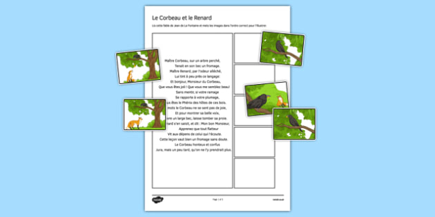 Le corbeau et le renard (teacher made)
