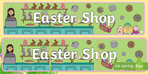 Easter Shop Display Banner