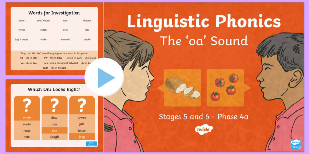 Northern Ireland Linguistic Phonics Stage 5 and 6 Phase 4a, 'oa' Sound