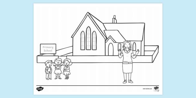 FREE! - School Principal Colouring | Colouring Sheets