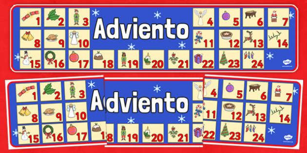 Advent Christmas Display Banner Spanish (teacher made)