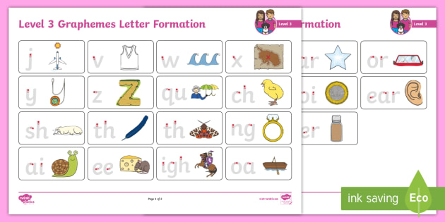 Graphemes Letter Formation - Primary Resources