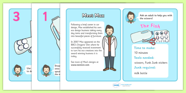 FREE! - Max's Models Fish Model - junk modelling, recycling, junk ...