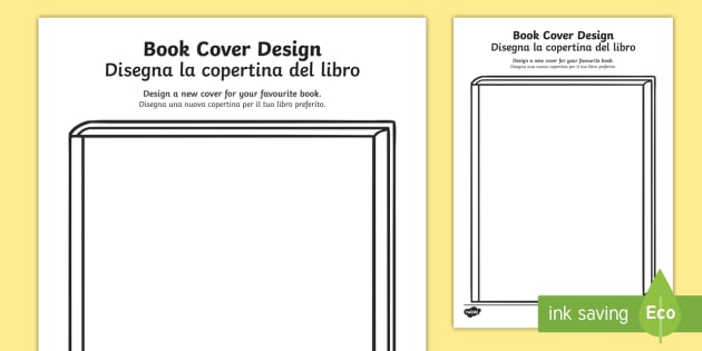 Design a Book Cover Worksheet English/Italian (teacher made)