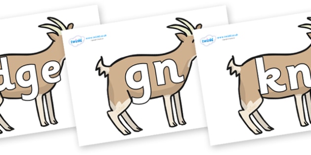 Silent Letters on Goats (teacher made)