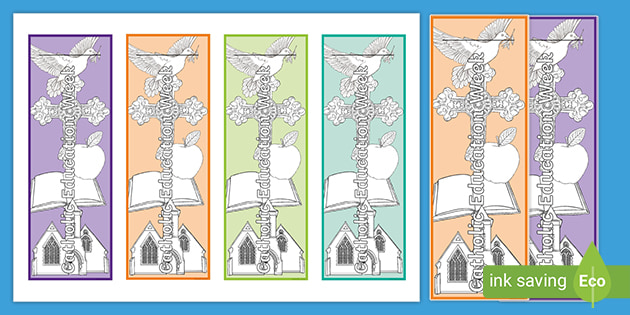 Catholic Education Week Editable Bookmarks (teacher made)