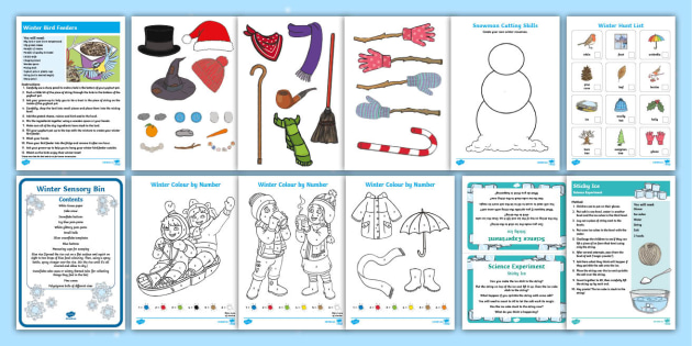 EYFS Winter Resource Pack (Ages 3-4) (teacher made)