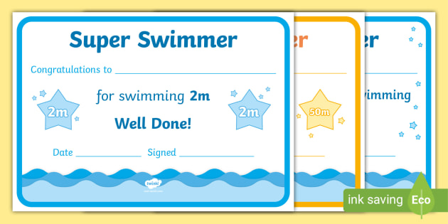 Refuse Seminary Adjust Swimming Certificate Template Catch A Cold 