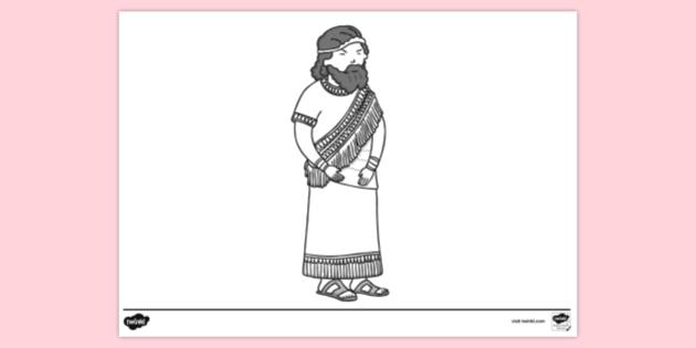 FREE! - Haman Colouring Sheet – Book of Esther