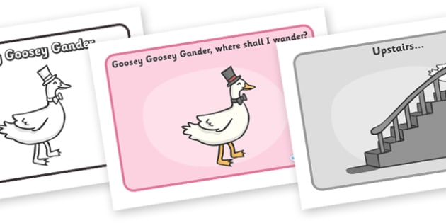 Goosey Goosey Gander Sequencing (teacher made)