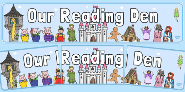 👉 Our Reading Den Display Banner (teacher made)