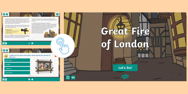 The Great Fire of London Game - Comprehension - Twinkl Go!
