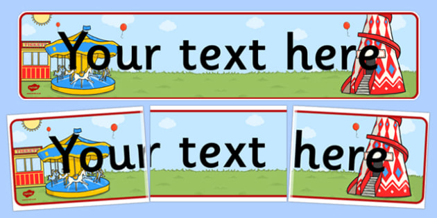 Summer Fair Editable Banner - Summer Fayre Banner