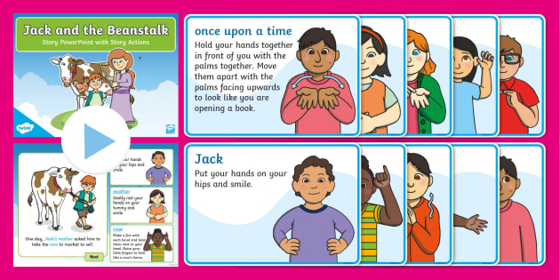 Jack and the Beanstalk Story Actions Resource Pack