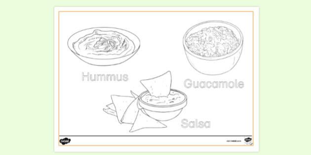 FREE! - Dips Colouring Sheet | Colouring Sheets - Twinkl