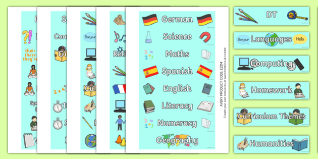 Magazine File Maths Labels - Labels, Subjects, Stickers