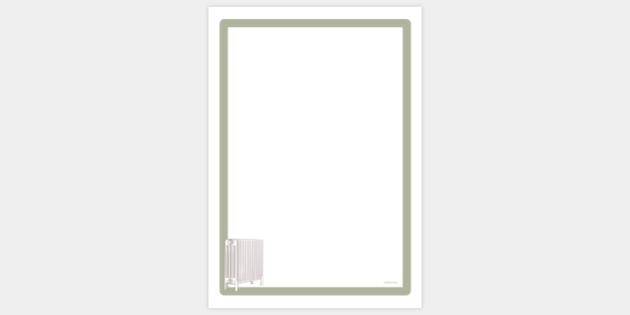FREE! - Radiator Heater Page Border | Page Borders | Twinkl
