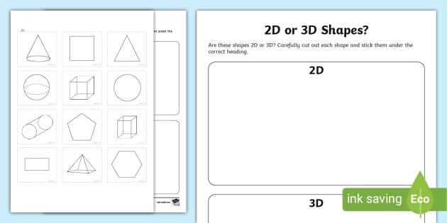 👉 2D and 3D Shape Sorting Activity (Teacher-Made)