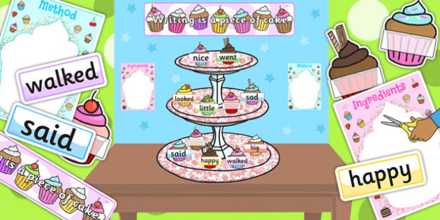 Writing Is a Piece of Cake Display Pack - ready made, display
