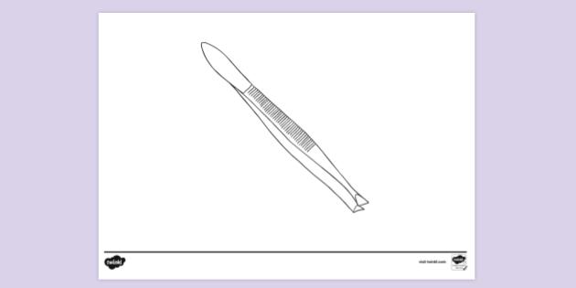 FREE! - Tweezers Colouring | Colouring Sheets (teacher made)