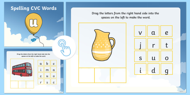 CVC Words u Spelling Notebook