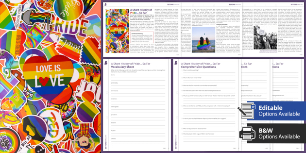 A Short History of Pride... So Far Comprehension