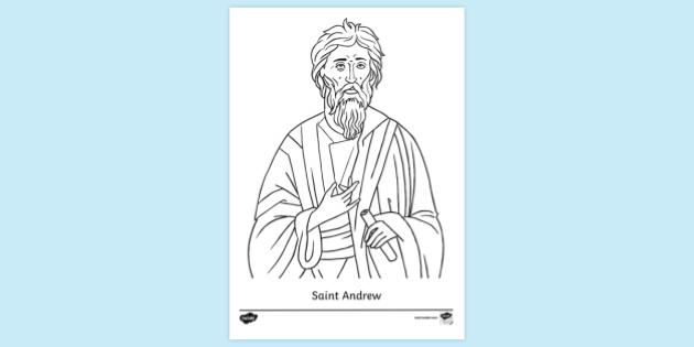 FREE! - St Andrew Colouring Sheet | Colouring Pages