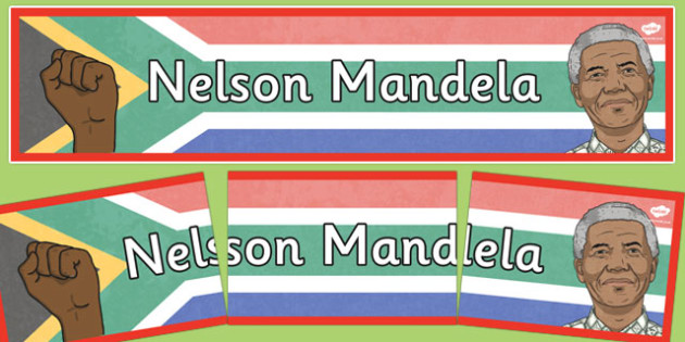 Nelson Mandela Display Banner - nelson mandela, display, banner, display
