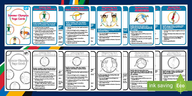 Summer Olympics Yoga Poses for Students | Twinkl Resources