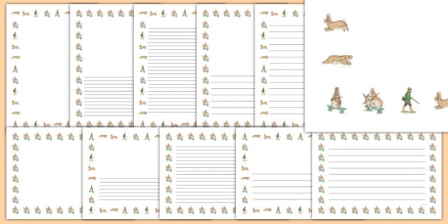 Beatrix Potter - The Story of a Fierce Bad Rabbit Page Borders