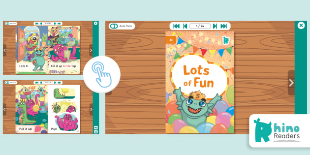 Level 2c Reading Scheme Book: Lots of Fun (teacher made)