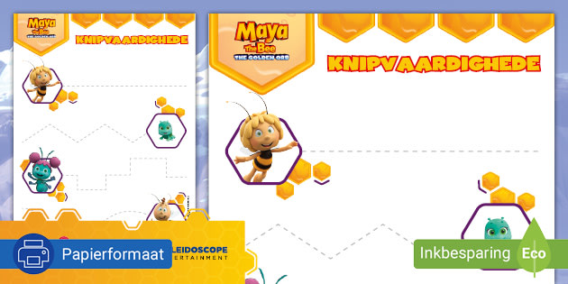 Maya die By 3 - Knipvaardighede Aktiwiteit (teacher made)