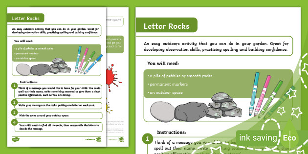 Letter Rocks (teacher made)