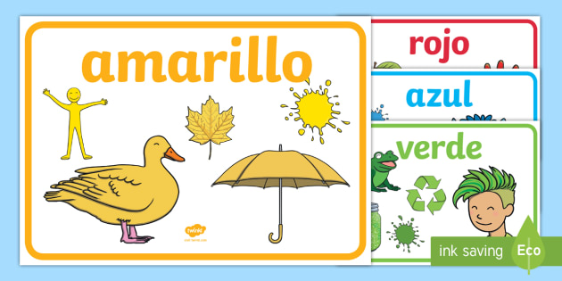 Colours Posters Spanish (teacher made)