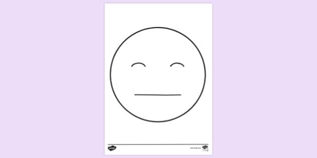 😊 Okay Emoji Face Colouring Sheets | Colouring Pages
