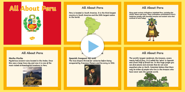 KS2 All About Peru PowerPoint (teacher made)