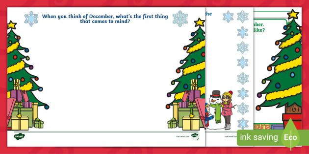 FREE! - December Drawing Prompts (teacher made)