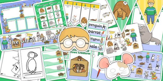 Story Sack to Support Teaching on The Great Pet Sale