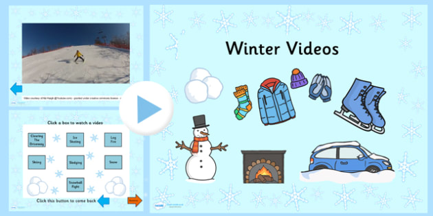 Winter Video PowerPoint (teacher made)