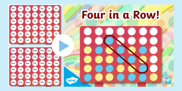 ESL Four in a Row Phonics Edition (teacher made)