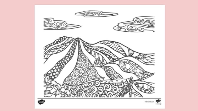 FREE! - Watercolour Colouring Sheet - Twinkl Resources