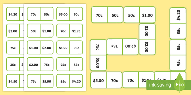 Money Dominoes (teacher made)